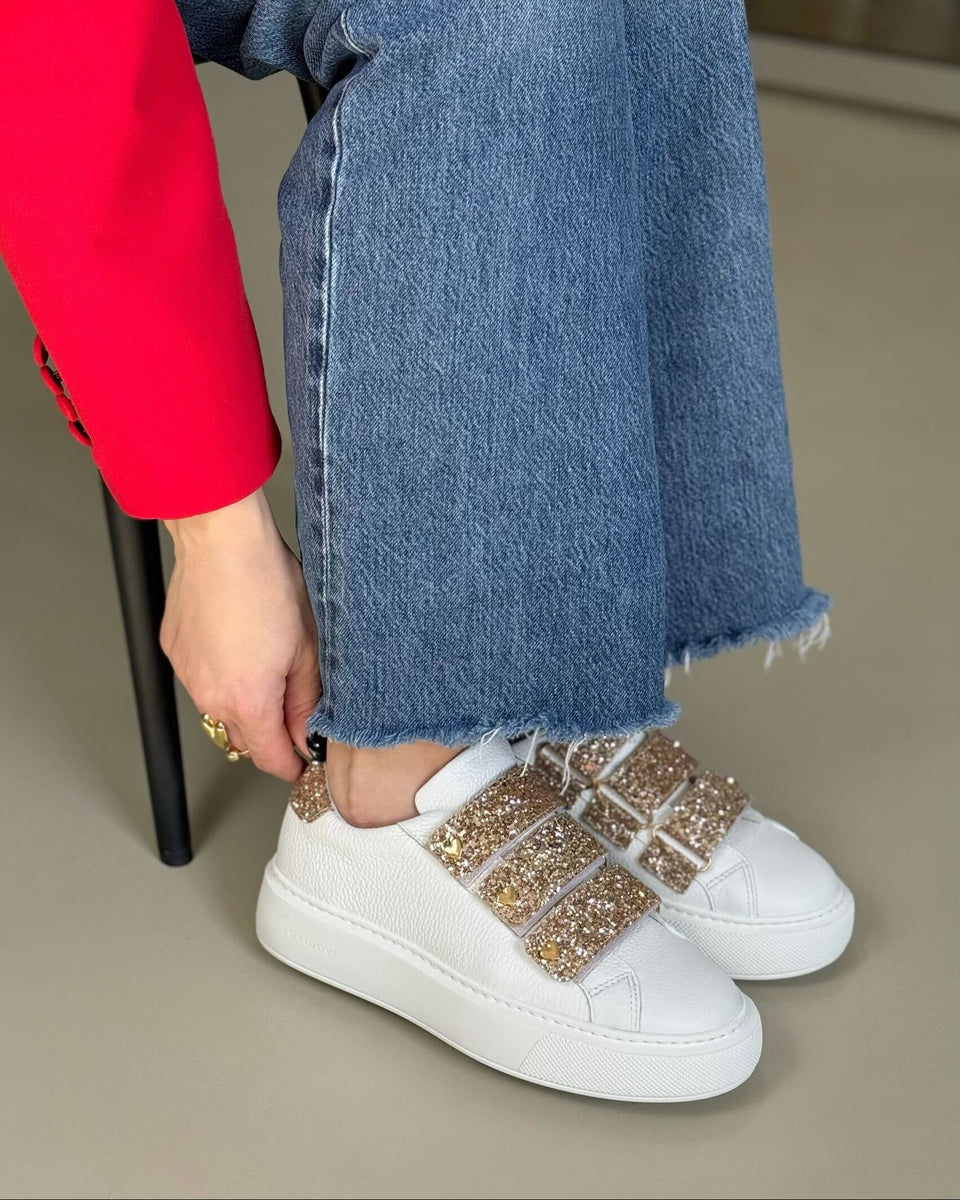 Chichak 3.0 Gold Glitter – Lovidovi – Premium Designer Sneakers, Shoes ...